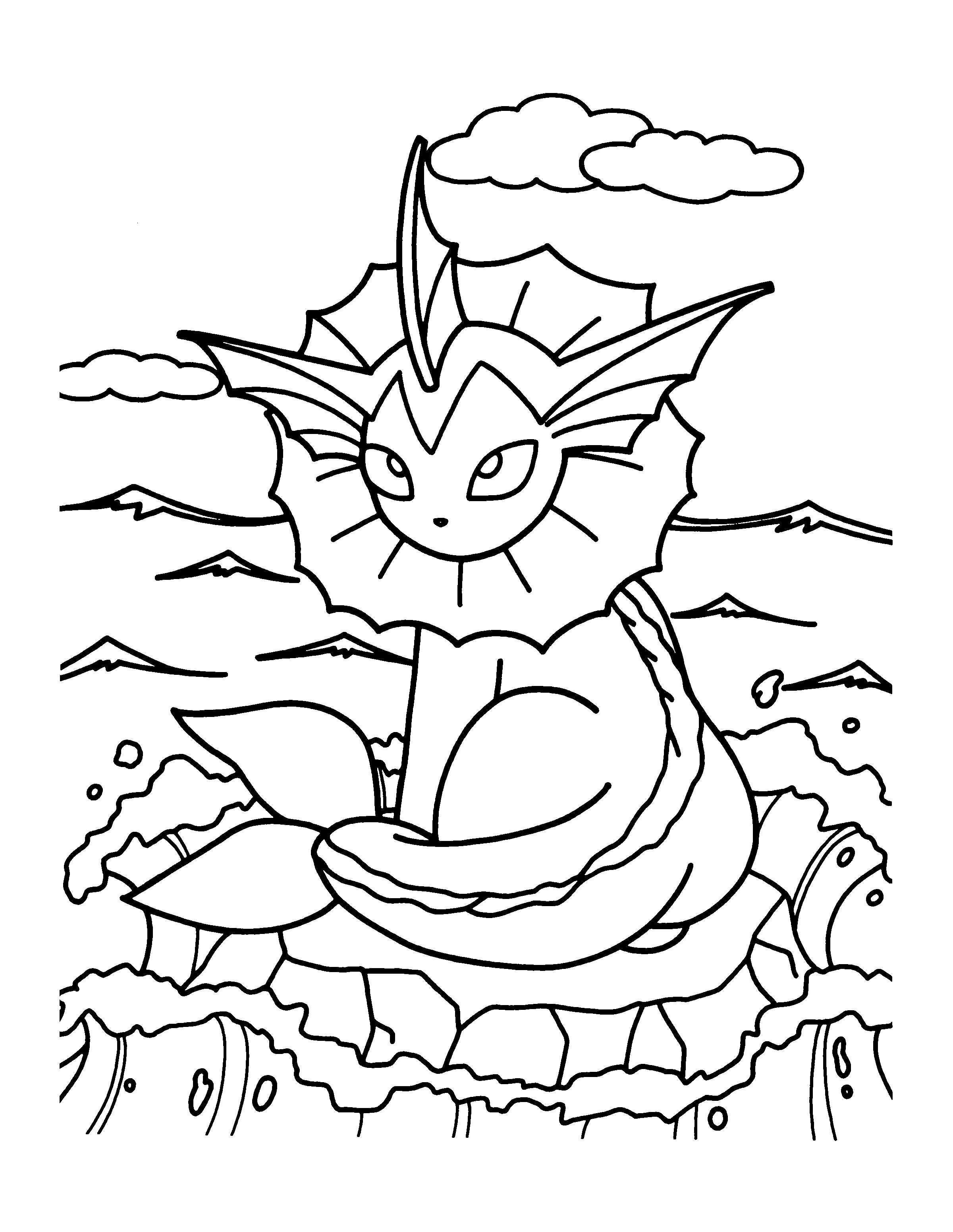 Pokemon Greninja Colouring Pages page 3 Pokemon Greninja Colouring Pages page 3