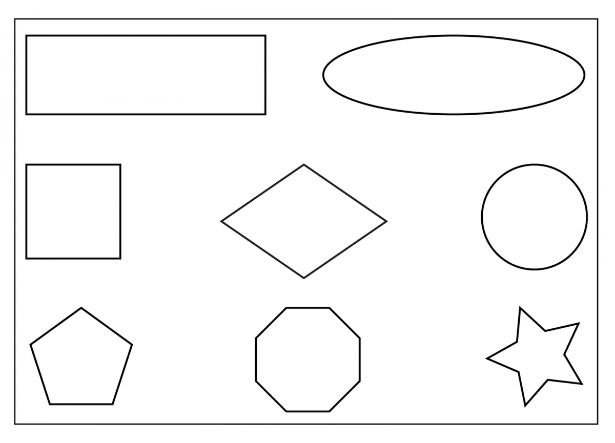 Free Printable Shapes Coloring Pages For Kids