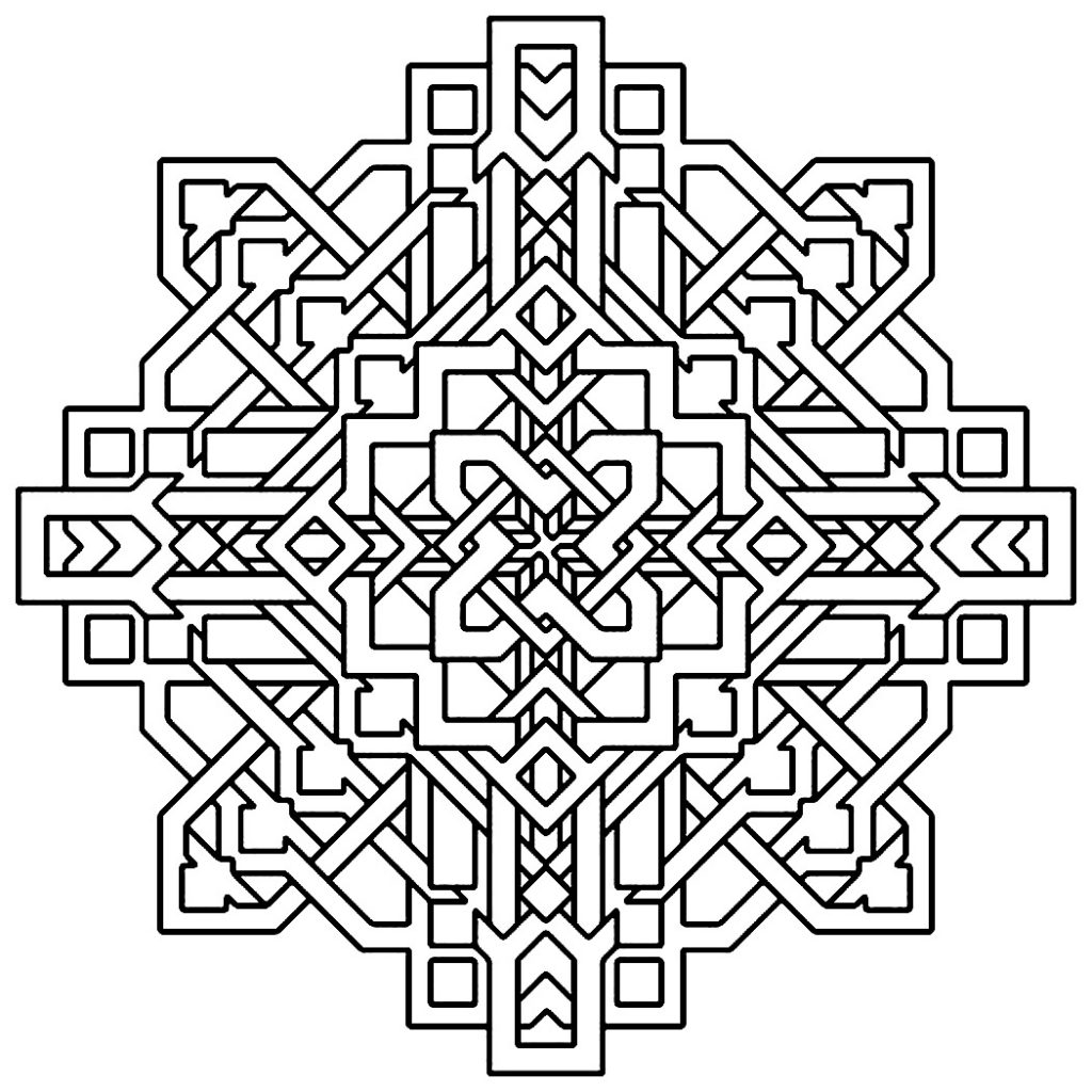 Free Printable Geometric Coloring Pages For Kids