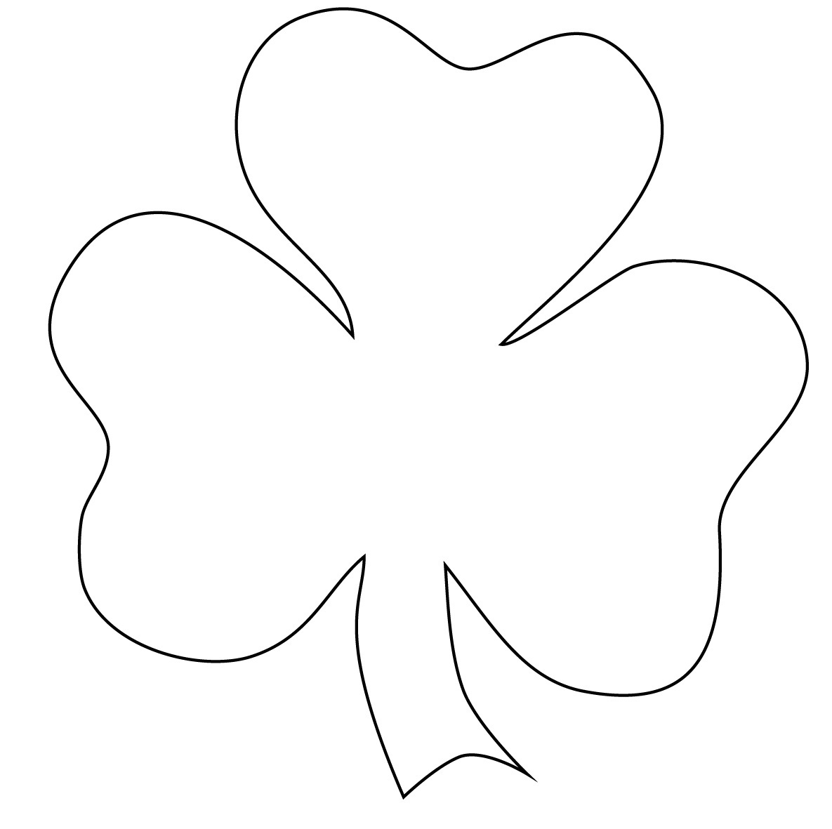 Free Printable Shamrock Coloring Sheets Free Printable Templates