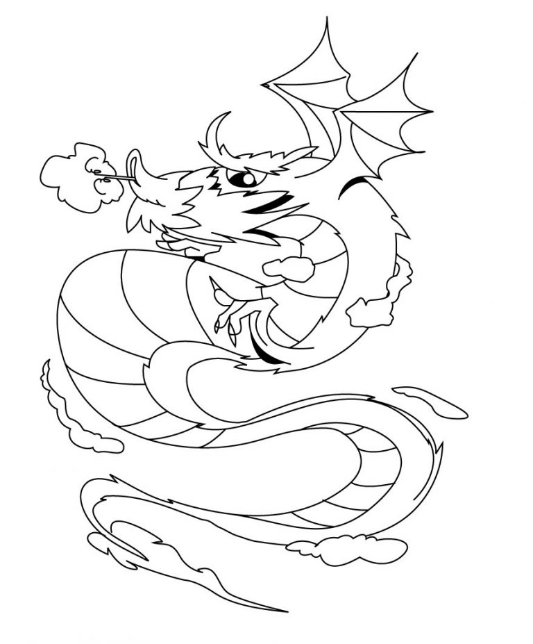Free Printable Dragon Coloring Pages For Kids