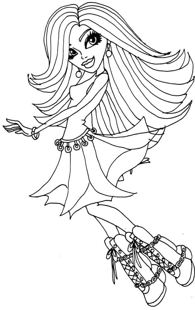 Free Printable Monster High Coloring Pages for Kids