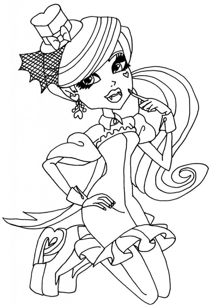Free Printable Monster High Coloring Pages For Kids