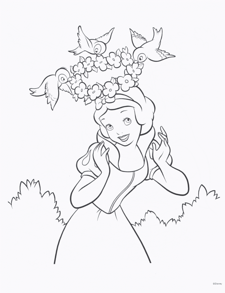 Free Printable Disney Princess Coloring Pages For Kids