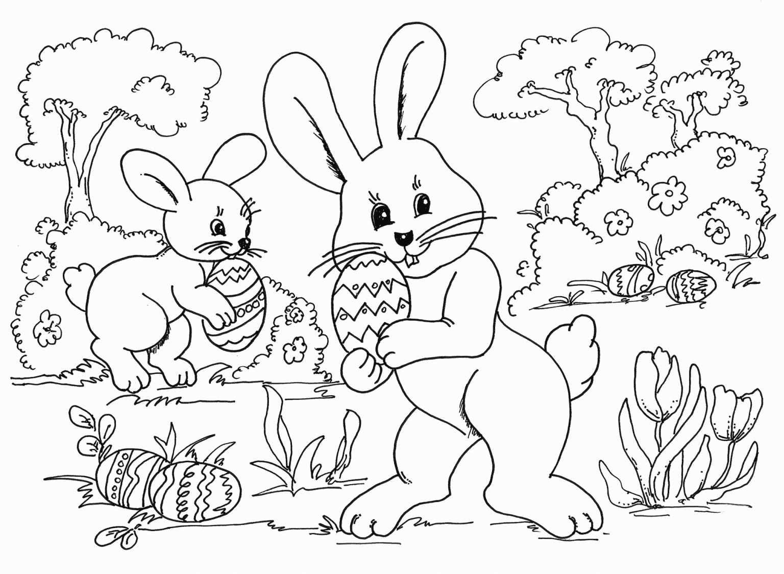 Free Printable Easter Egg Coloring Pages For Kids