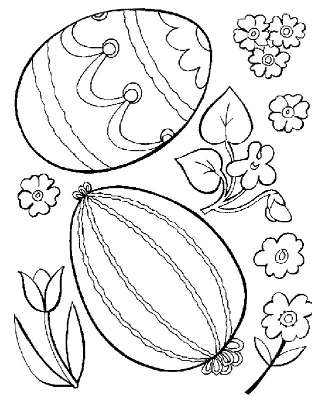 Free Printable Easter Egg Coloring Pages For Kids