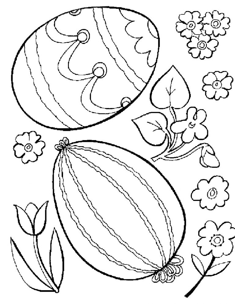 Free Printable Easter Egg Coloring Pages For Kids
