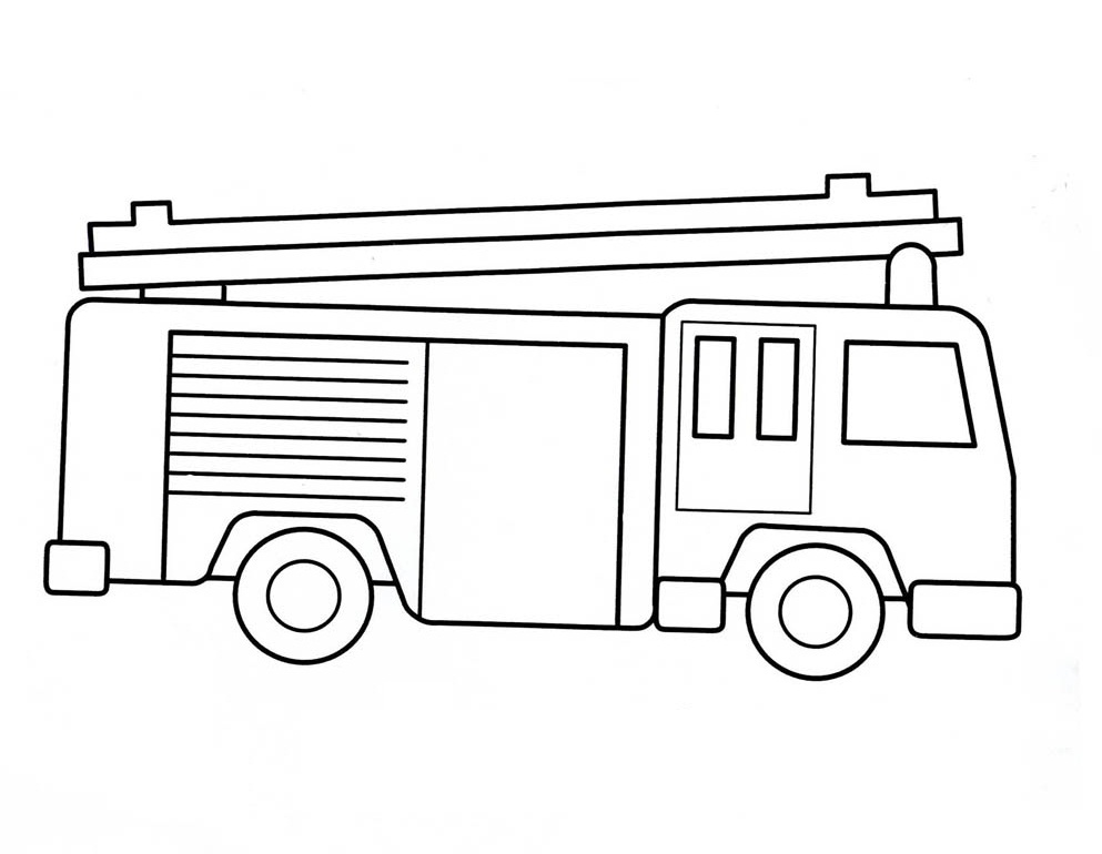 Printable Fire Truck Template