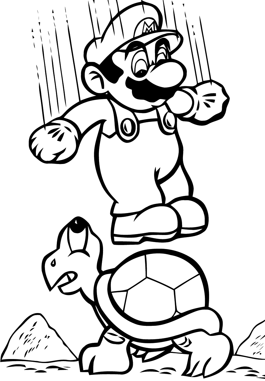 Free Printable Mario Coloring Pages For Kids