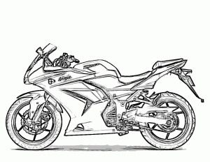 Motocyklové omalovánky pro děti k vytisknutí zdarma | PFCONA