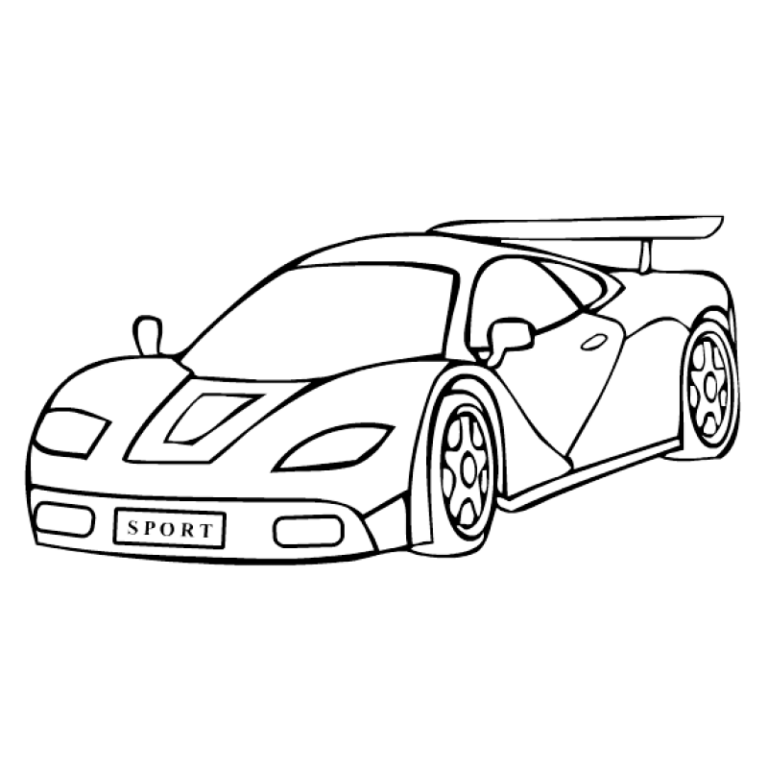 Free Printable Race Car Coloring Pages For Kids