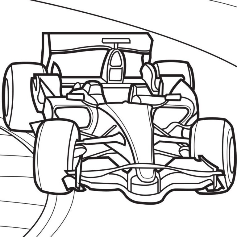 Free Printable Race Car Coloring Pages For Kids