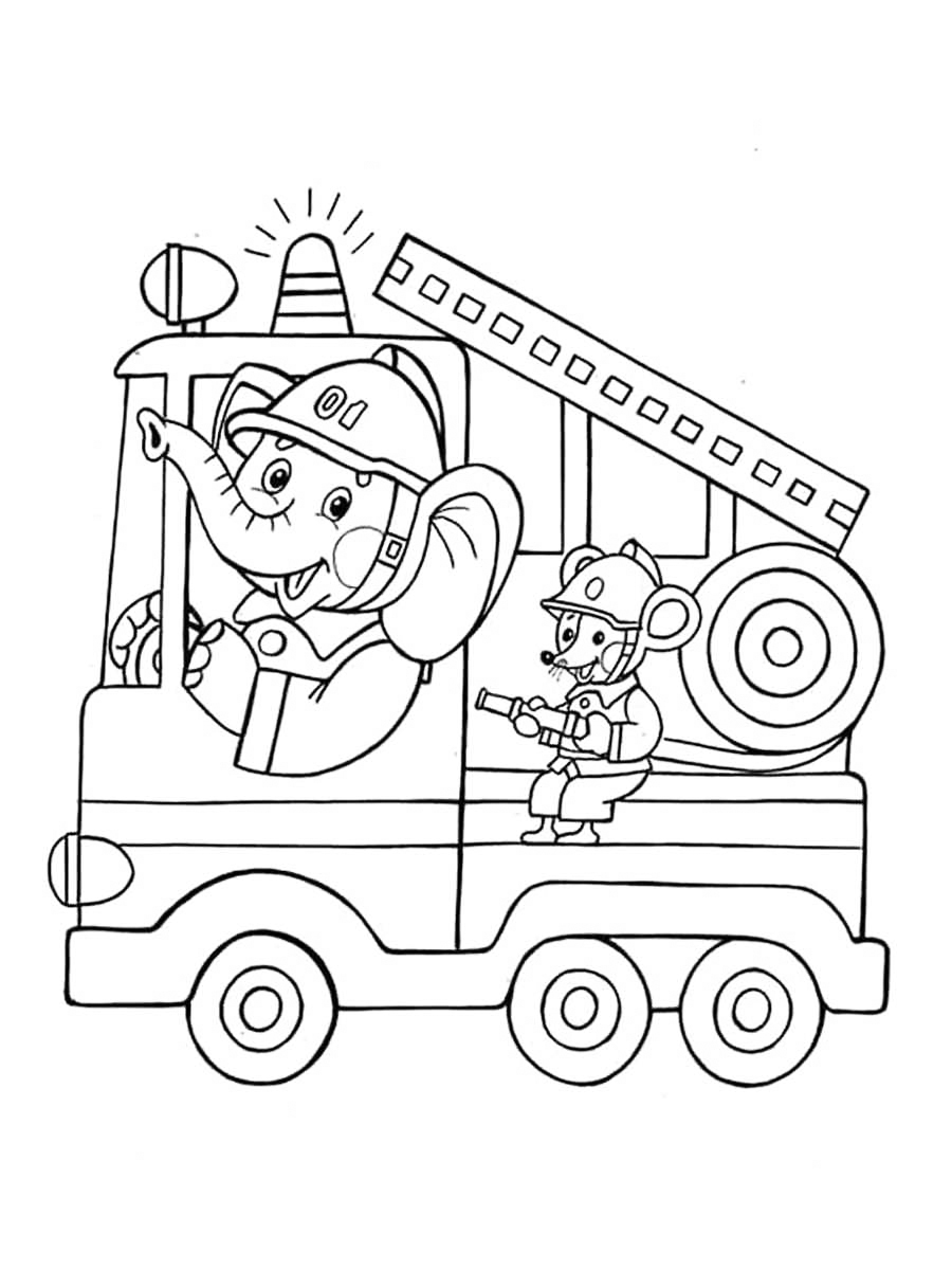 Free Printable Fire Truck Coloring Pages For Kids