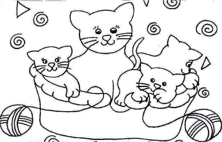 Free Printable Cat Coloring Pages For Kids