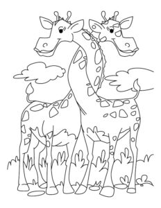 Free Printable Giraffe Coloring Pages For Kids