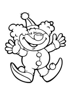 Free Printable Clown Coloring Pages For Kids