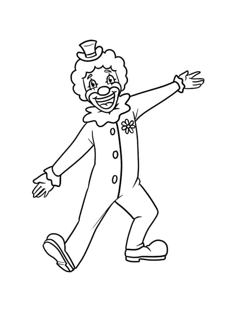 Free Printable Clown Coloring Pages For Kids