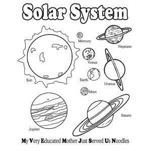 Free Printable Solar System Coloring Pages For Kids