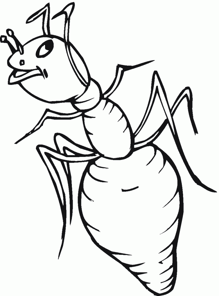 Free Printable Ant Coloring Pages For Kids