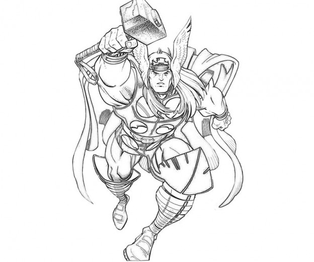 Free Printable Thor Coloring Pages For Kids