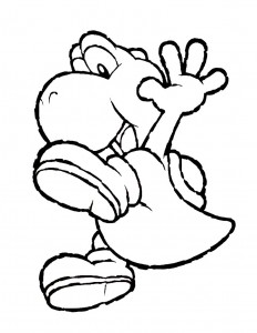 Free Printable Yoshi Coloring Pages For Kids