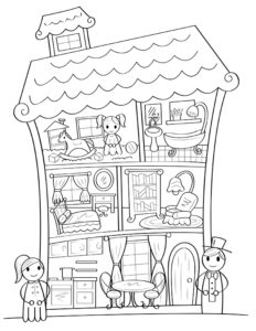 Free Printable House Coloring Pages For Kids