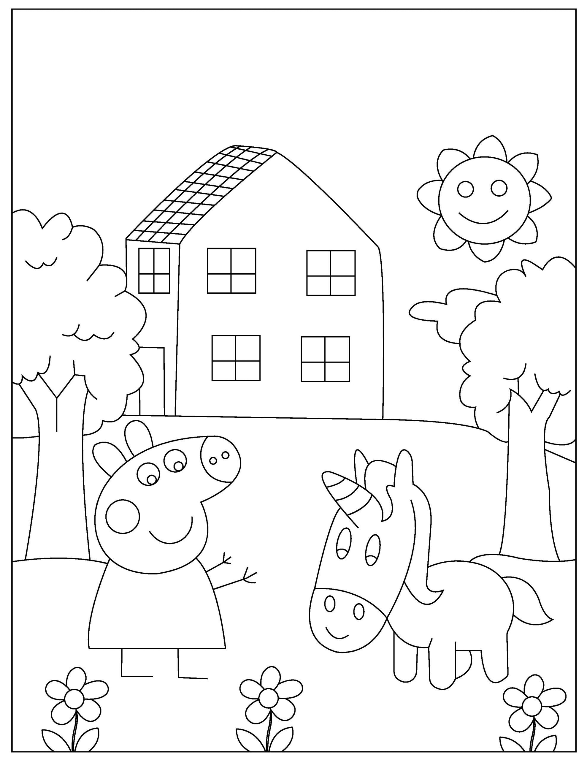 Free Printable House Coloring Pages For Kids