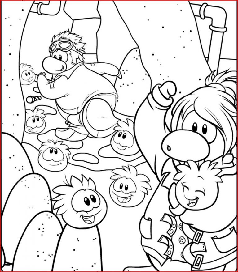 Free Printable Puffle Coloring Pages For Kids