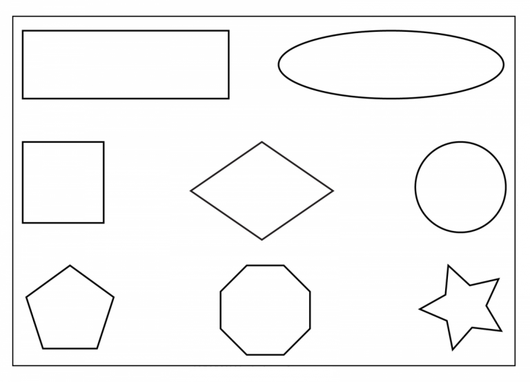 Free Printable Shapes Coloring Pages For Kids