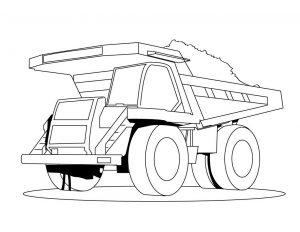 Free Printable Dump Truck Coloring Pages For Kids