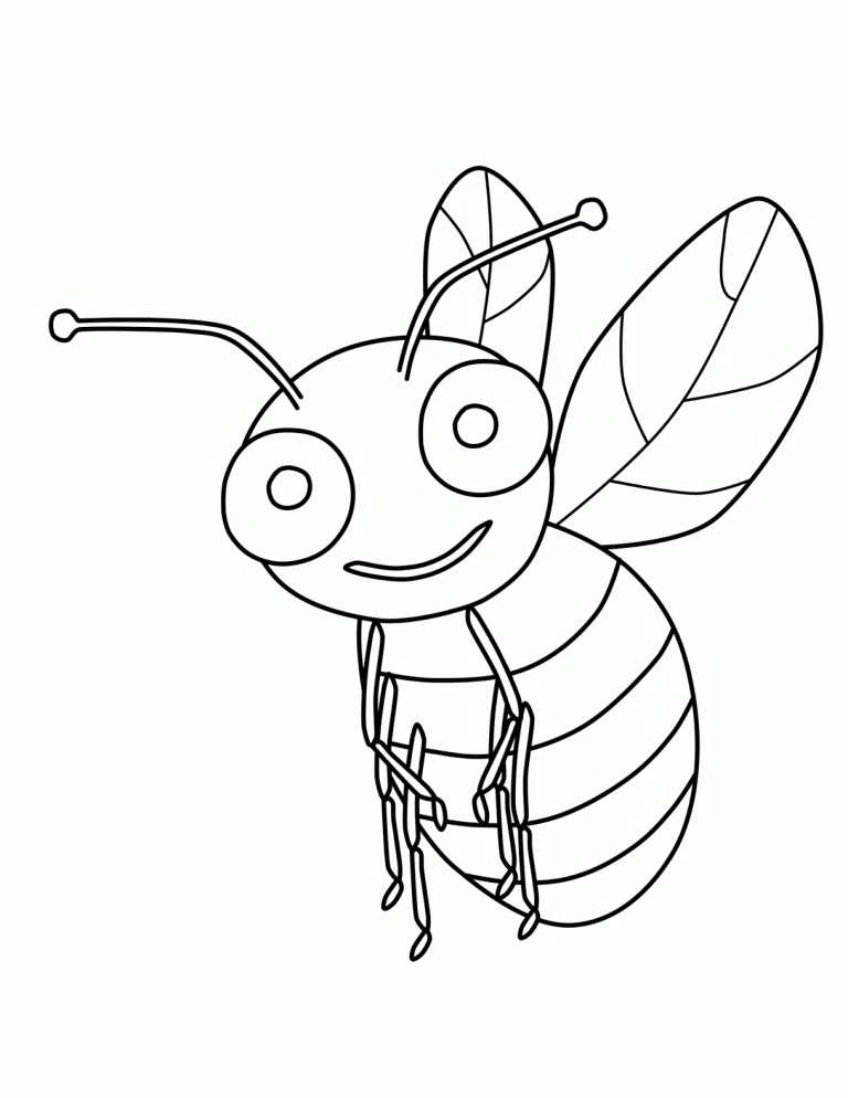 Free Printable Bumble Bee Coloring Pages For Kids