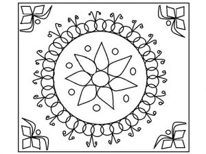 Free Printable Rangoli Coloring Pages For Kids