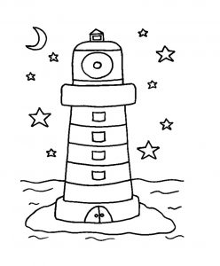 Free Printable Lighthouse Coloring Pages For Kids