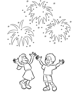 Free Printable Fireworks Coloring Pages For Kids