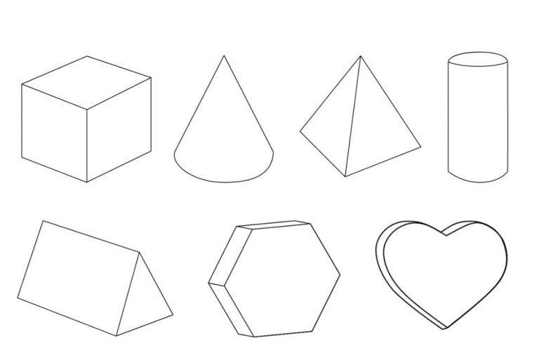 Free Printable Shapes Coloring Pages For Kids