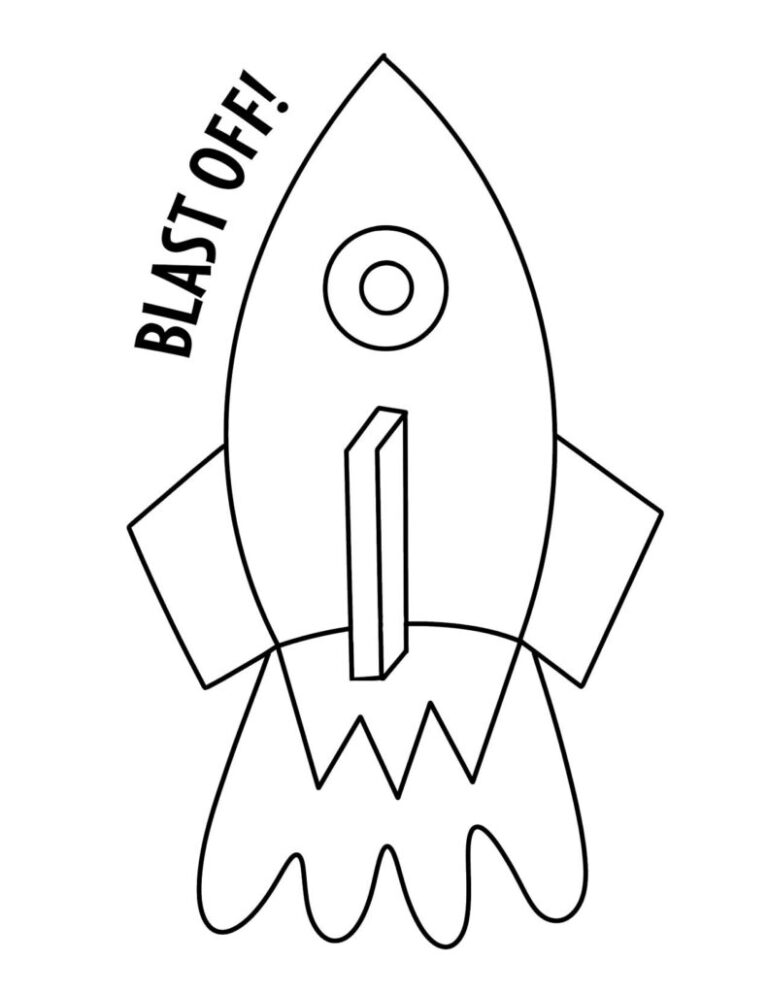 Free Printable Rocket Ship Coloring Pages For Kids