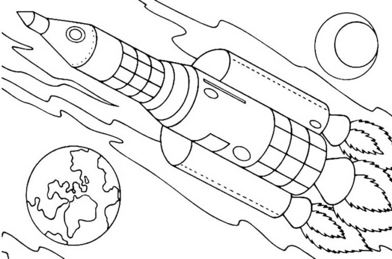 Free Printable Rocket Ship Coloring Pages For Kids