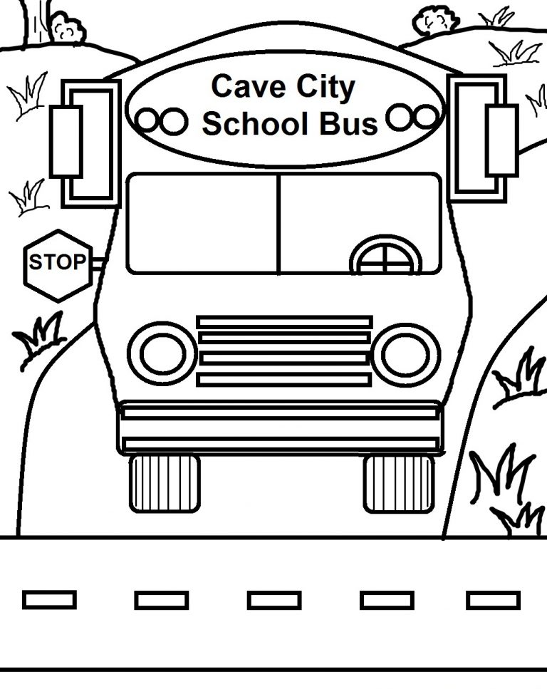 Free Printable School Bus Coloring Pages For Kids