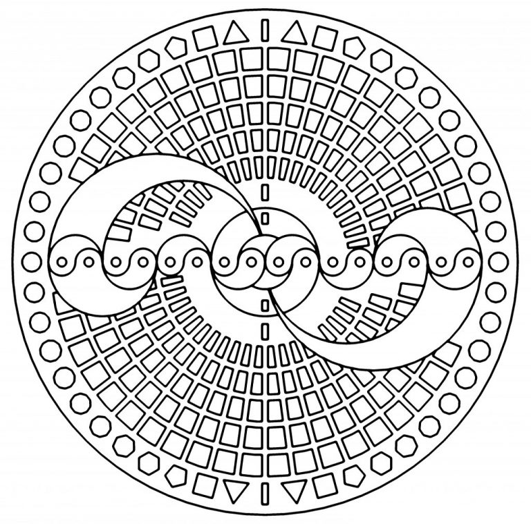 Free Printable Geometric Coloring Pages For Kids