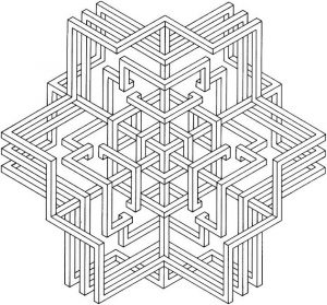 Free Printable Geometric Coloring Pages for Adults.