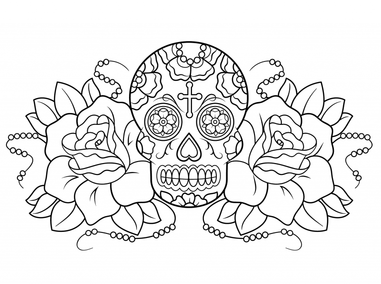 Free Printable Day of the Dead Coloring Pages - Best Coloring Pages For ...