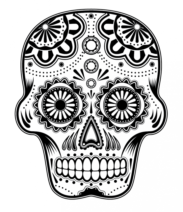 Free Printable Day of the Dead Coloring Pages - Best Coloring Pages For ...