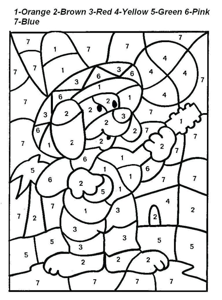 Free Printable Color By Number Coloring Pages Best Coloring Pages For 