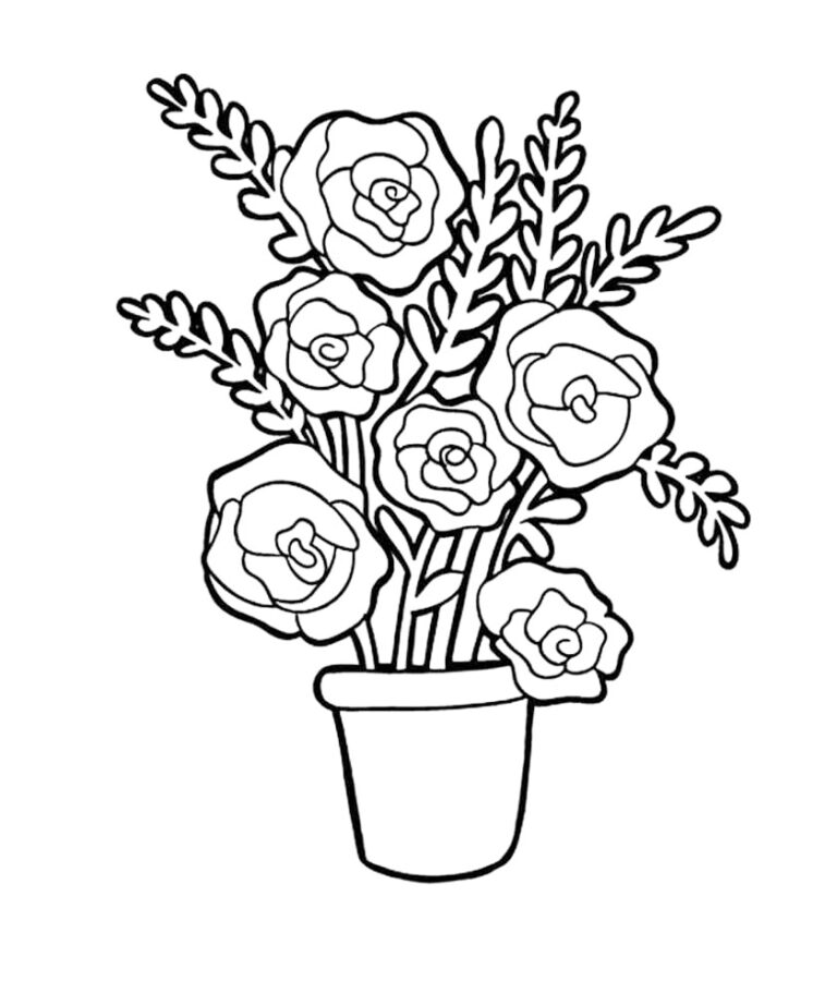 Free Printable Flower Coloring Pages For Kids - Best Coloring Pages For ...