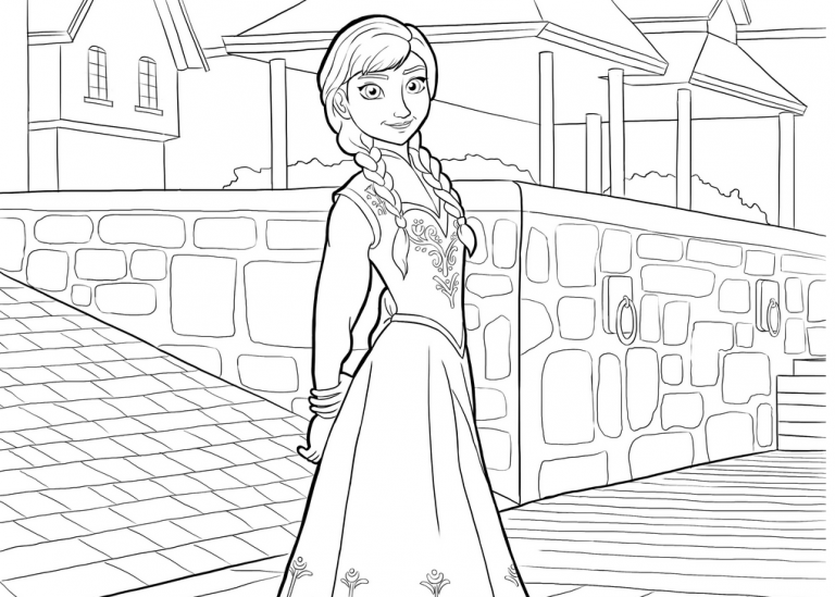 Free Printable Frozen Coloring Pages for Kids - Best Coloring Pages For ...