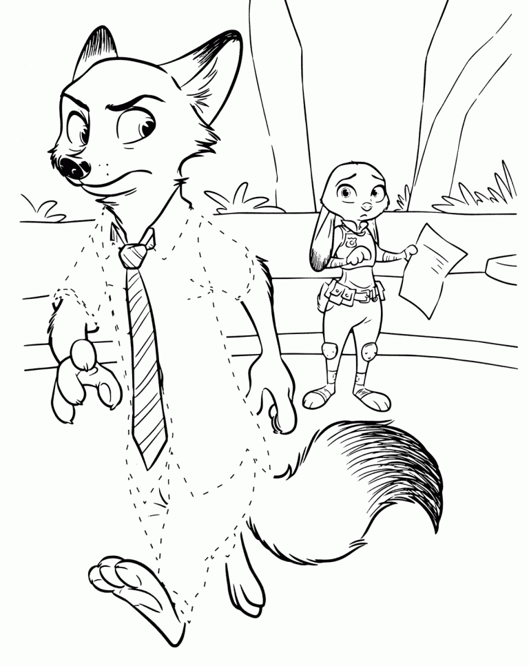 Zootopia Coloring Pages - Best Coloring Pages For Kids
