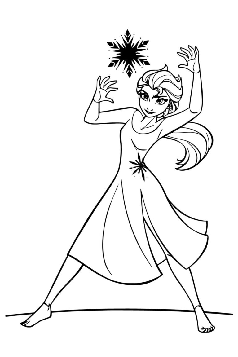 Free Printable Elsa Coloring Pages for Kids - Best Coloring Pages For Kids