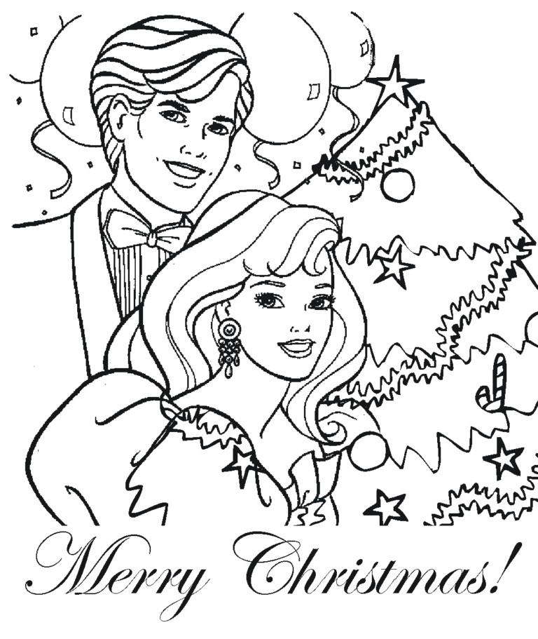 Free Printable Merry Christmas Coloring Pages
