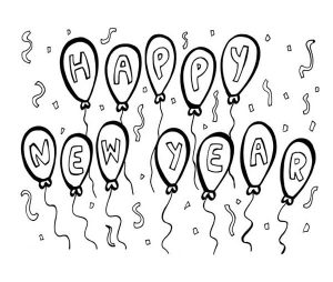 Happy New Year Coloring Pages - Best Coloring Pages For Kids
