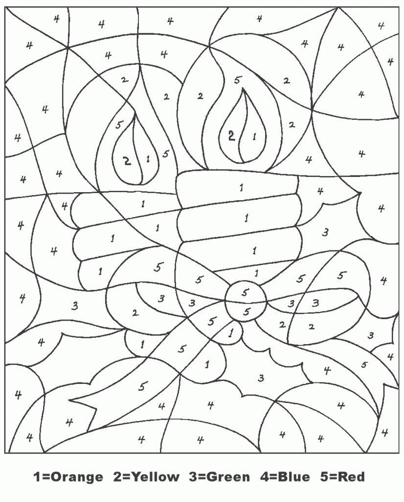 Christmas Color By Numbers Best Coloring Pages For Kids Christmas Color By Numbers Best Coloring Pages For Kids